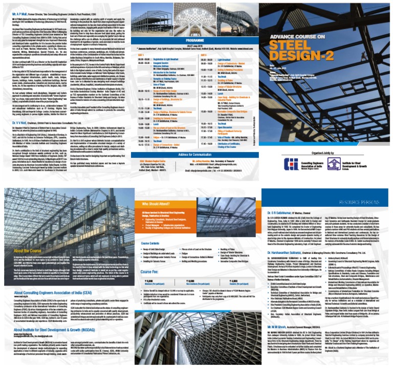 Steel Design Brochure | PDF | Engineer | Engineering
