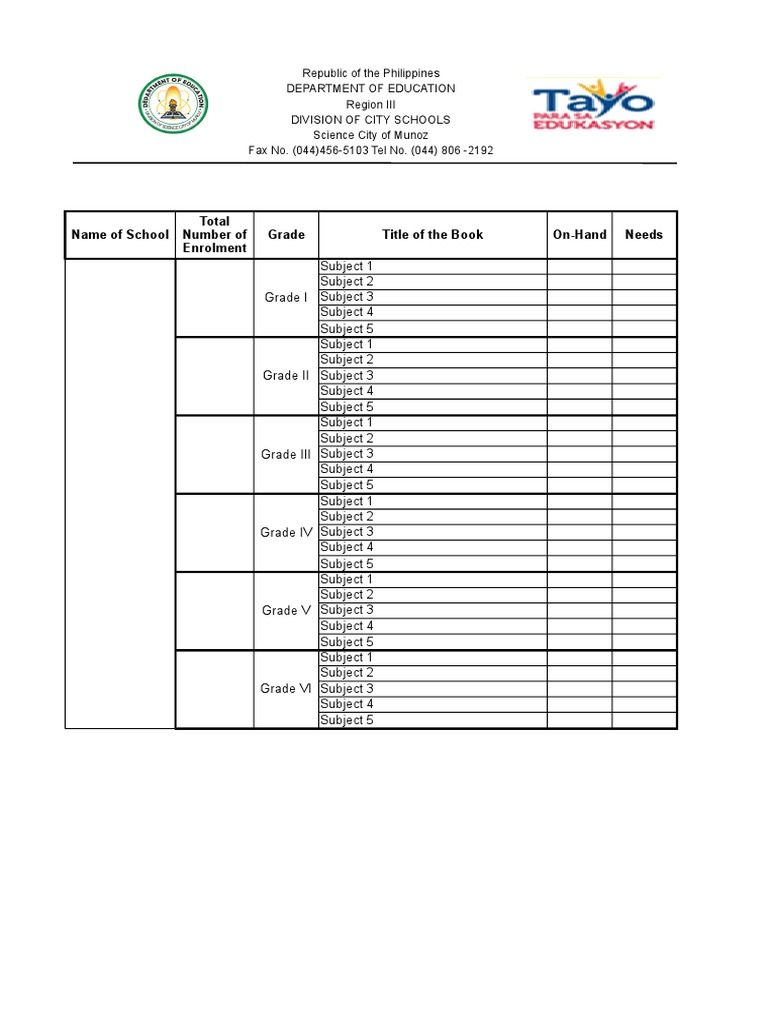 Books Inventory Form | PDF | Further Education