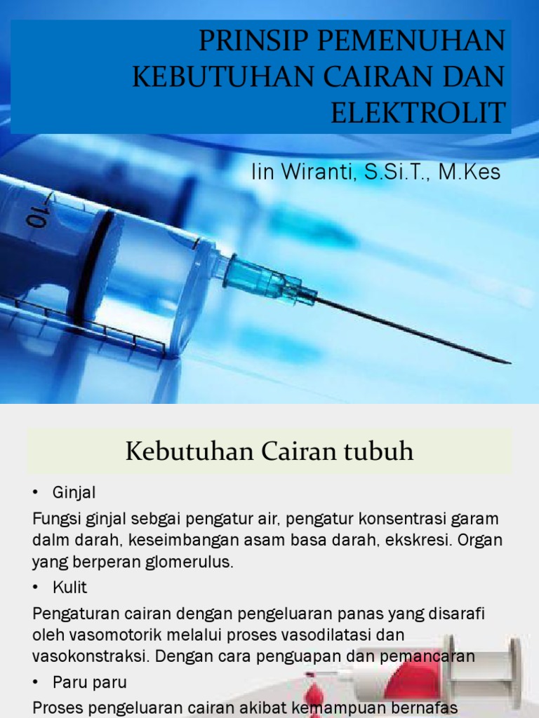 Pemberian Cairan-Infus | PDF