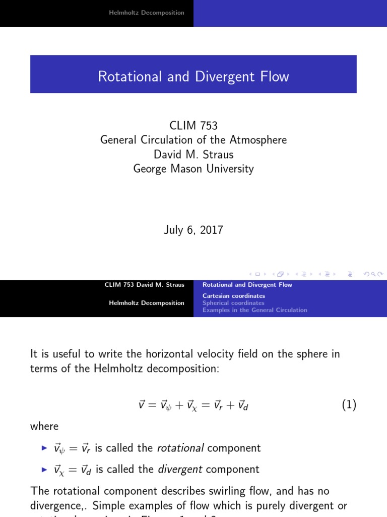Rotational Divergent PDF | PDF | Divergence | Multivariable Calculus