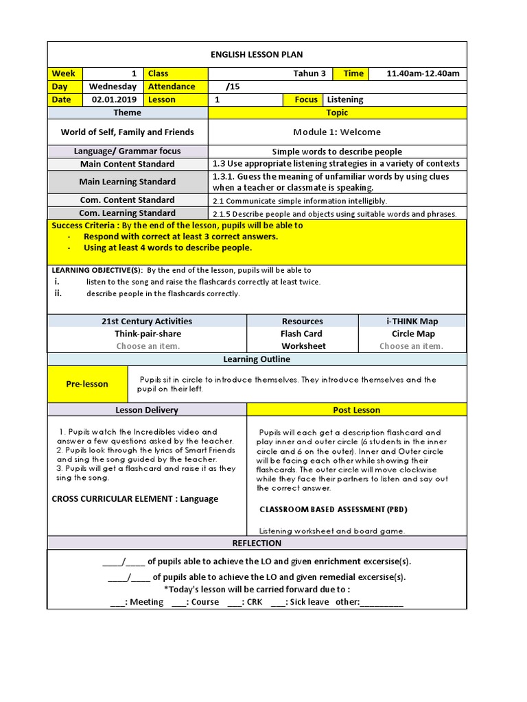 Module 1: Welcome | PDF | Flashcard | Lesson Plan