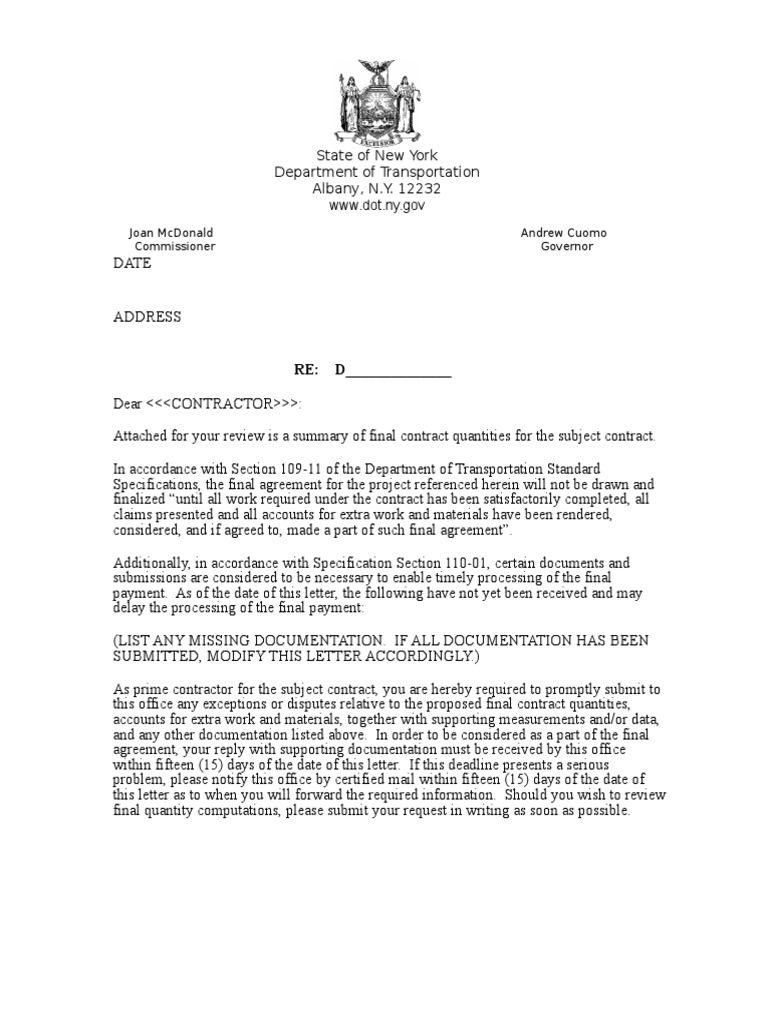 State of New York Department of Transportation Albany, N.Y. 12232 WWW ...