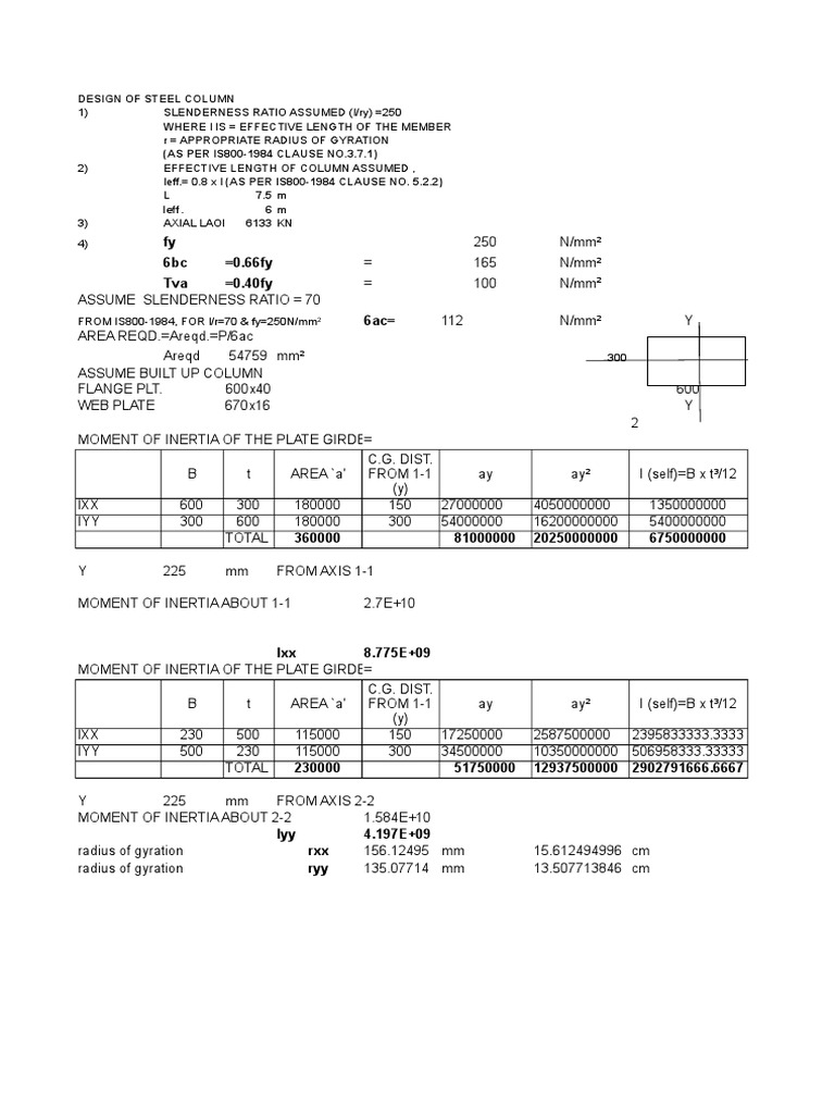 Moment of Inertia of Compound Section Lip Channel | PDF | Mass ...