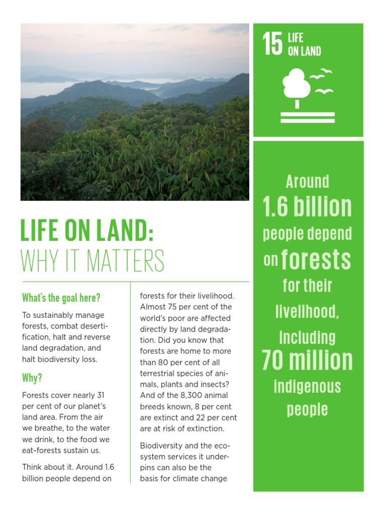 Goal 15 Life On Land-DAS Priority | PDF | Habitat Destruction ...