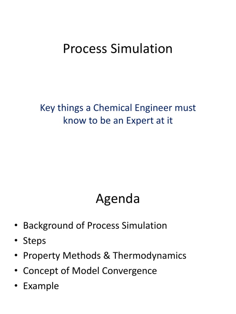 Basics of Process Simulation | PDF | Mathematical Physics | Chemistry