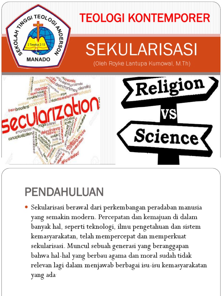 Teologi Sekularisasi & Sekularisme | PDF
