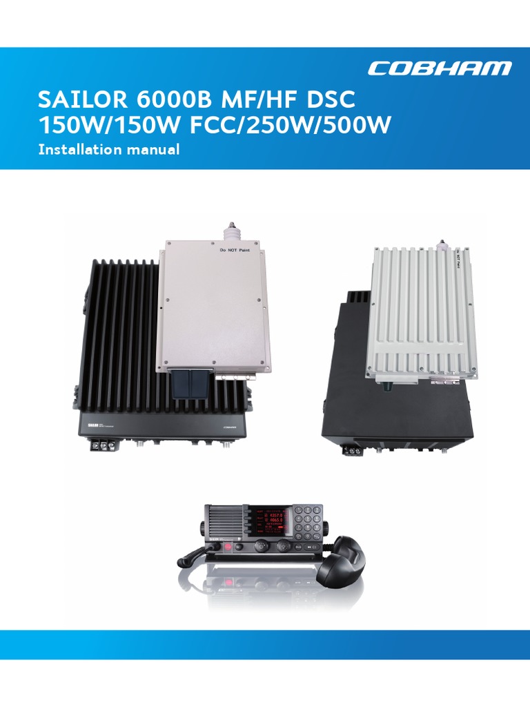 98 144591 e Installation Manual Sailor 6000b MF HF PDF | PDF | Coaxial ...