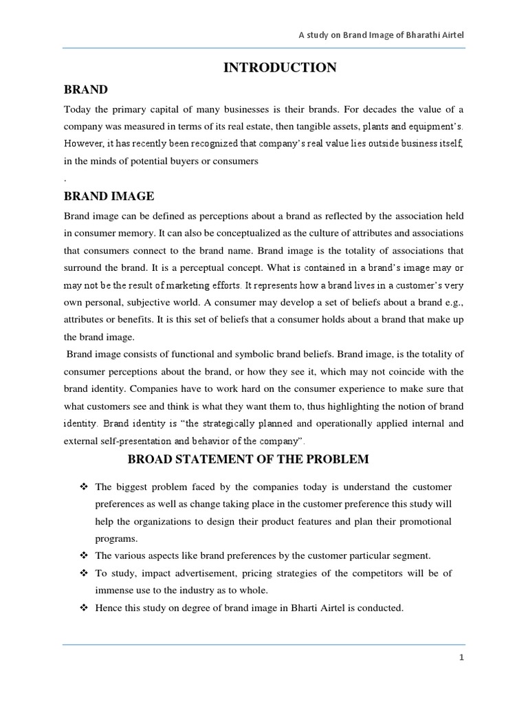 Project Report of Sreekanth | PDF | Brand | Telecommunications