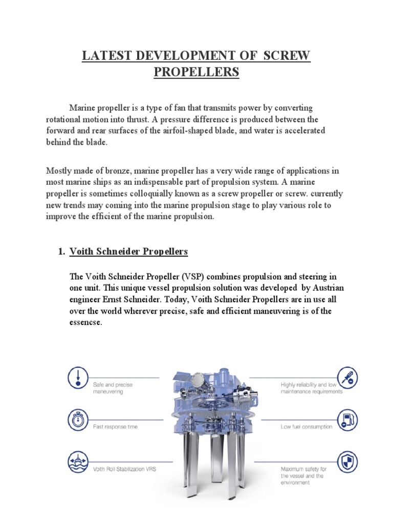 Marine Propulsion Innovations | PDF | Propeller | Marine Propulsion