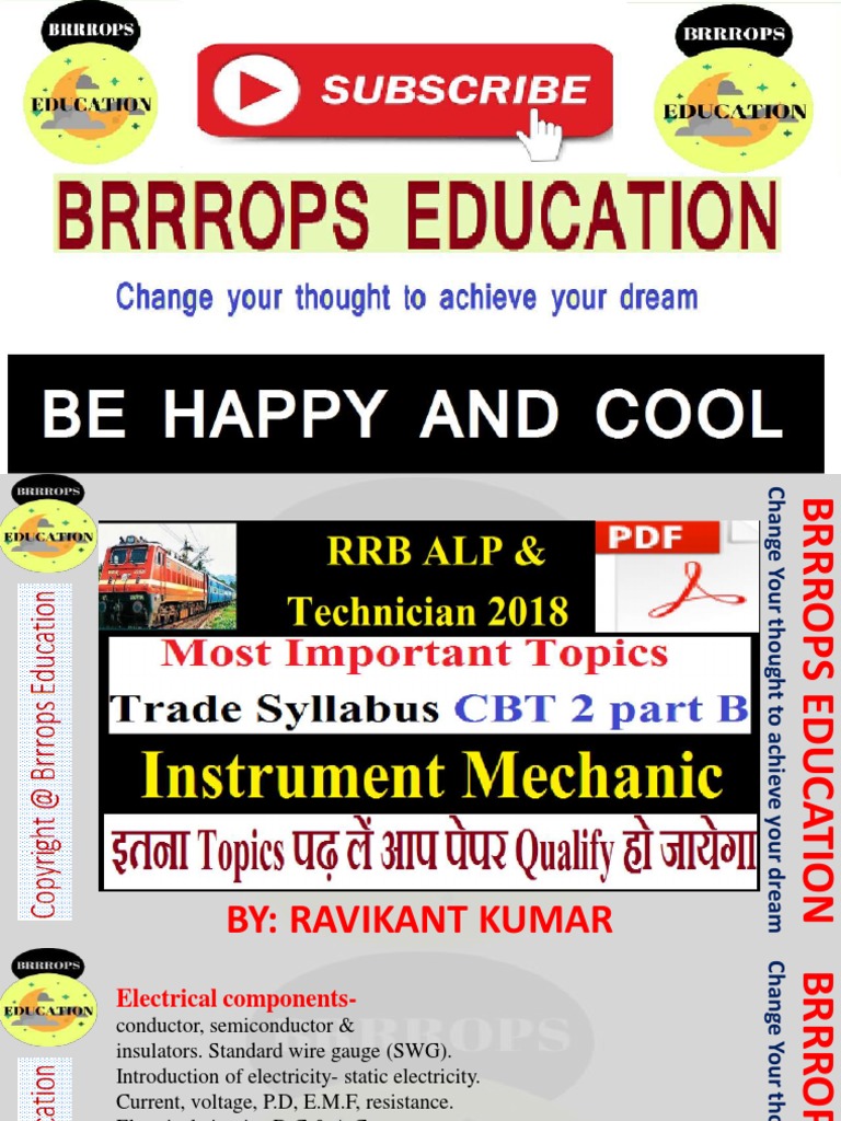 Instrument Mechanic | PDF | Capacitor | Inductor