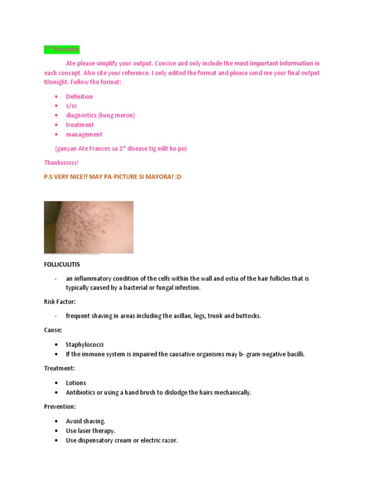 P.S Very Nice!! May Pa-Picture Si Mayora!:D: Folliculitis | PDF ...