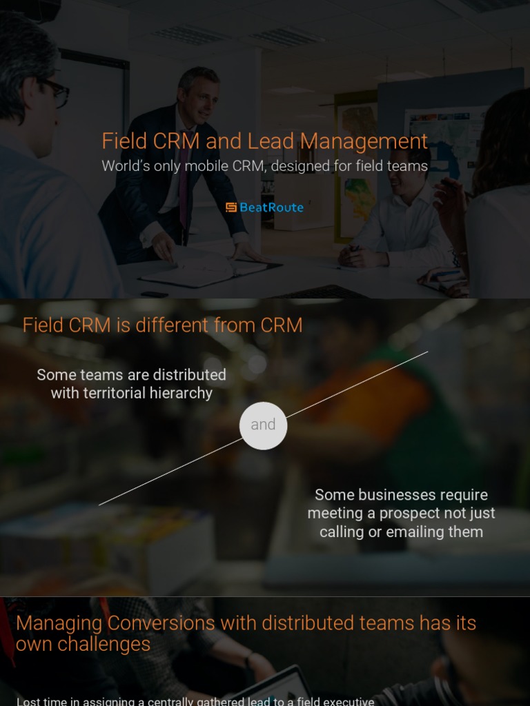 In Field CRM | PDF | Mobile App | Computing