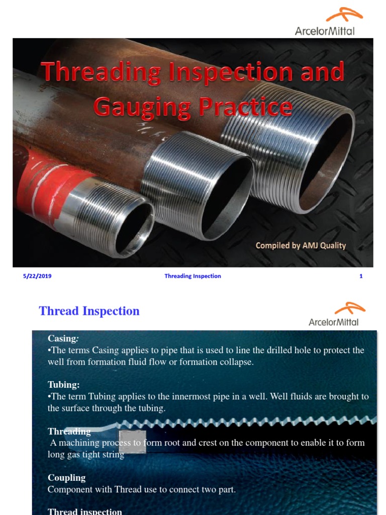 Thread Inspection | Casing (Borehole) | Pipe (Fluid Conveyance)