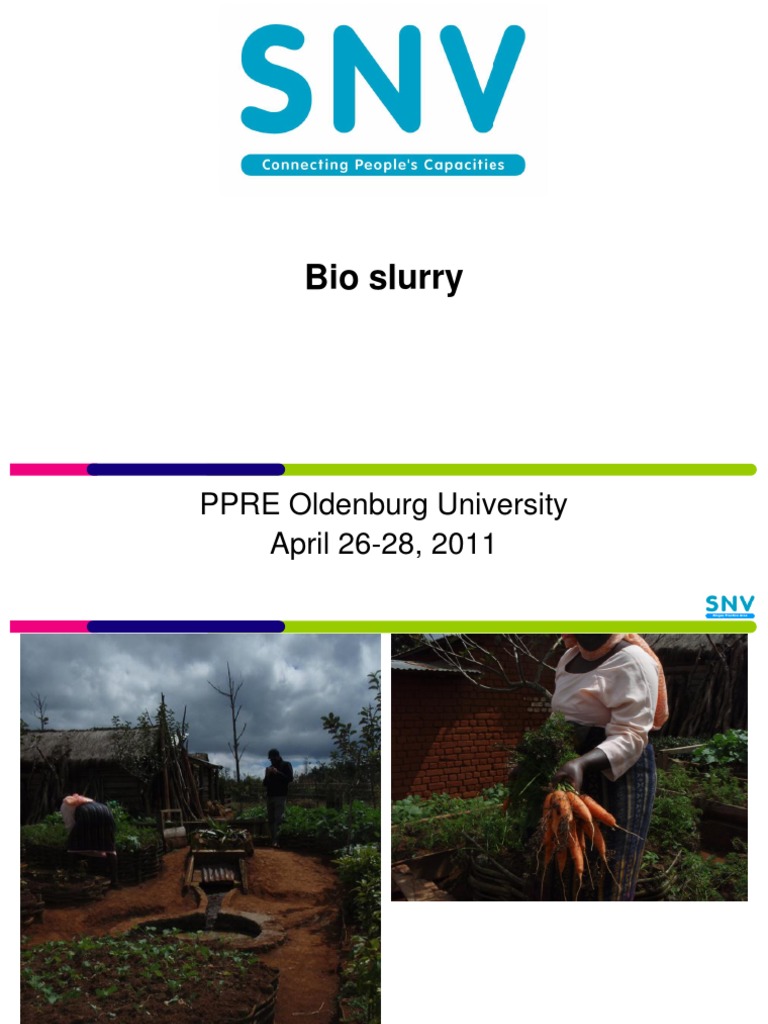 Bio Slurry: PPRE Oldenburg University April 26-28, 2011 | PDF | Organic ...