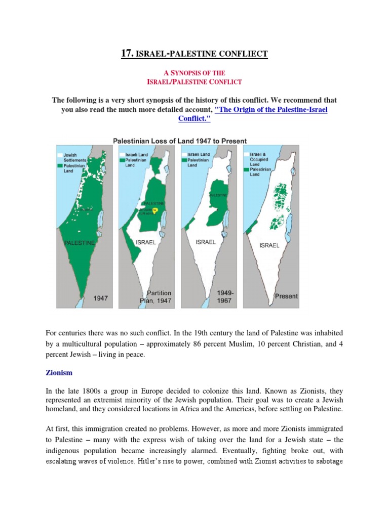 Israel-Palestine Conflict | PDF | Israel | World Politics