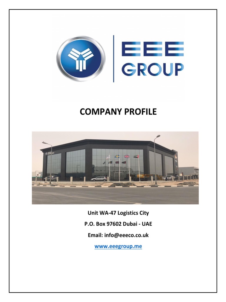 EEE Company Profile - New | PDF | Dubai | Sales