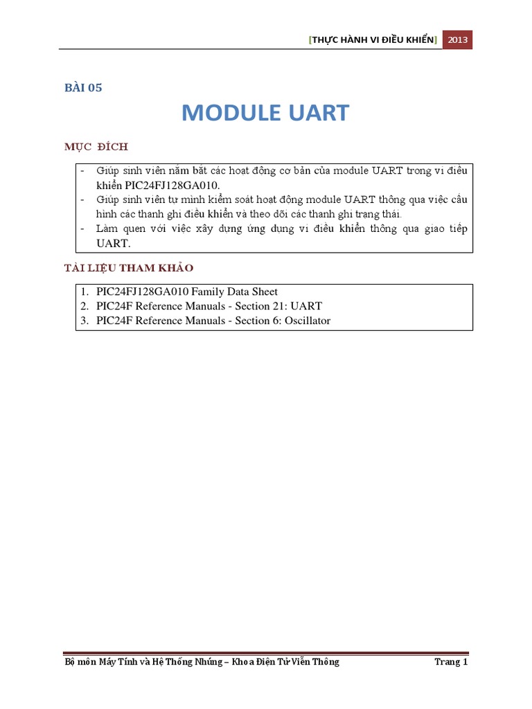 Giao Tiep UART | PDF