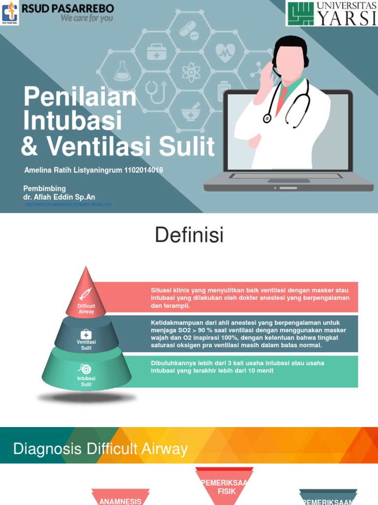 Penilaian Intubasi Dan Ventilasi Sulit Presentasi | PDF