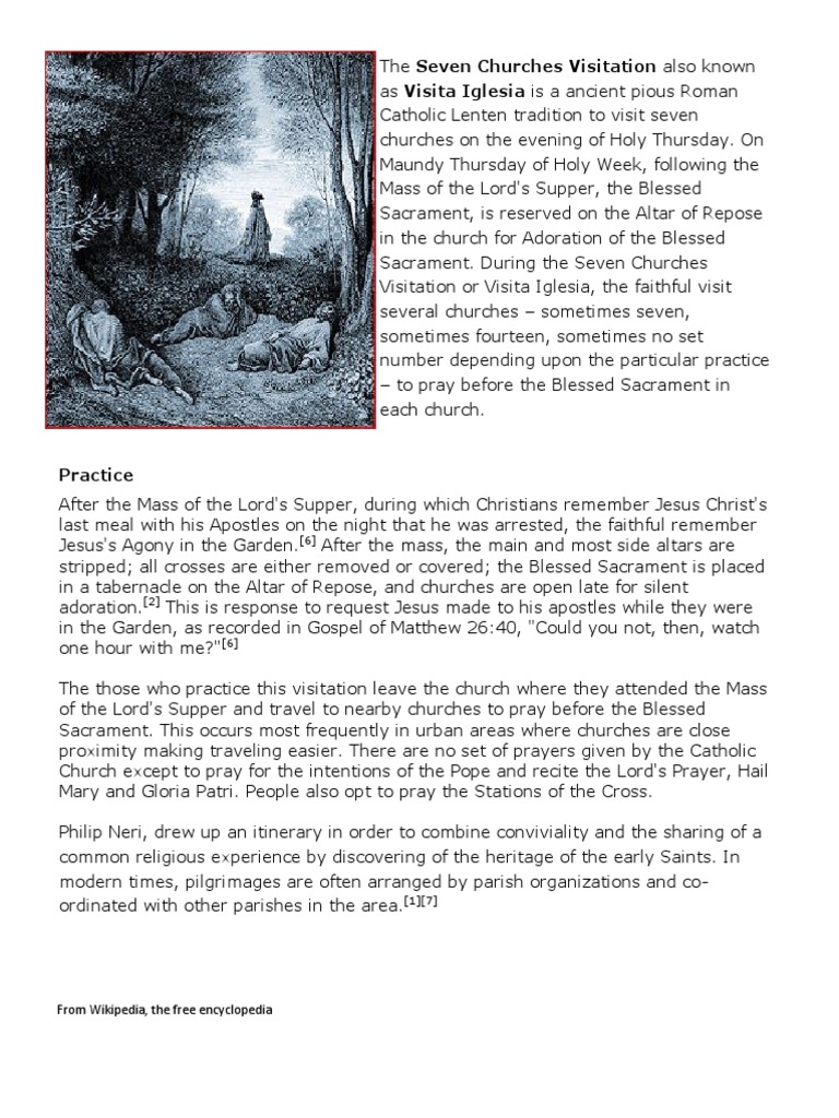 The Seven Churches Visitation | PDF | Christian Worship And Liturgy ...