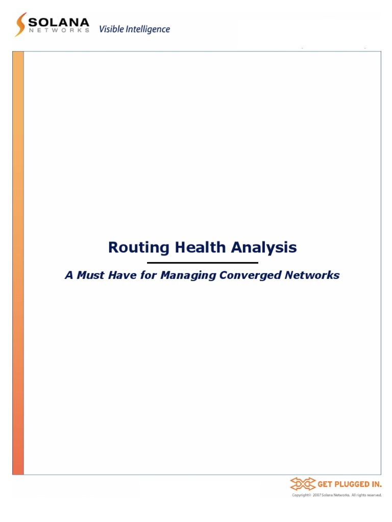 IP Routing Analysis White Paper | PDF | Routing | Computer Network