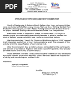 CPPNHS Narrative Report 123rd Philippine Independence Day 1 | PDF