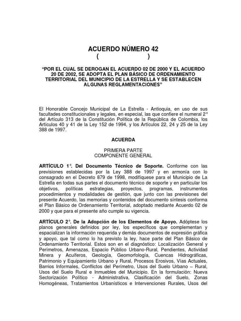 PBOT La Estrella | PDF | Área rural | Sustentabilidad