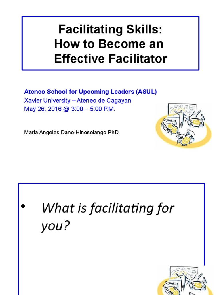 How To Become An Effective Facilitator | PDF | Facilitator | Constructivism (Philosophy Of ...