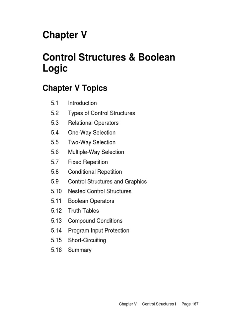 Text05 Controlstructures | PDF | Control Flow | Computer Program
