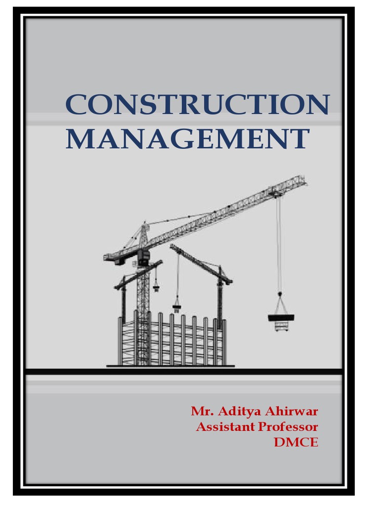 Construction Management PDF | PDF | Construction Bidding | Entrepreneurship