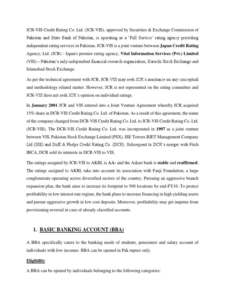 Basic Banking Account (Bba) : Eligibility | PDF | Deposit Account | Transaction Account