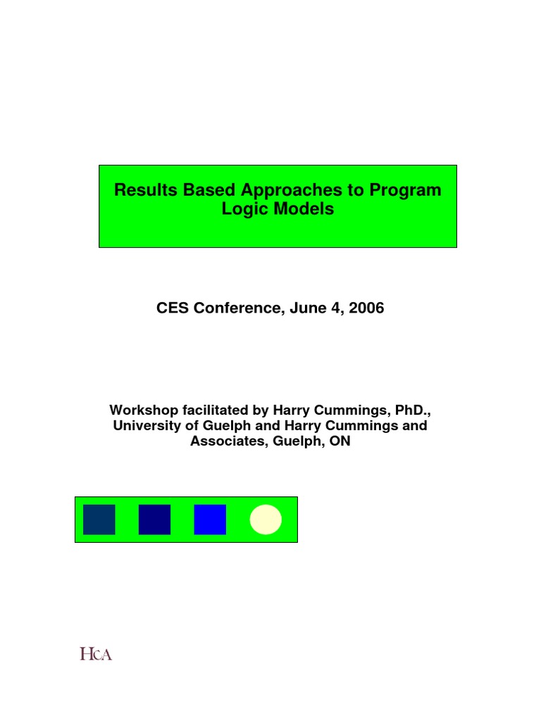Program Logic Model | PDF | Micronutrient | Malnutrition