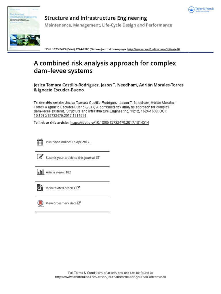 A Combined Risk Analysis Approach For Complex Dam Levee Systems | PDF ...