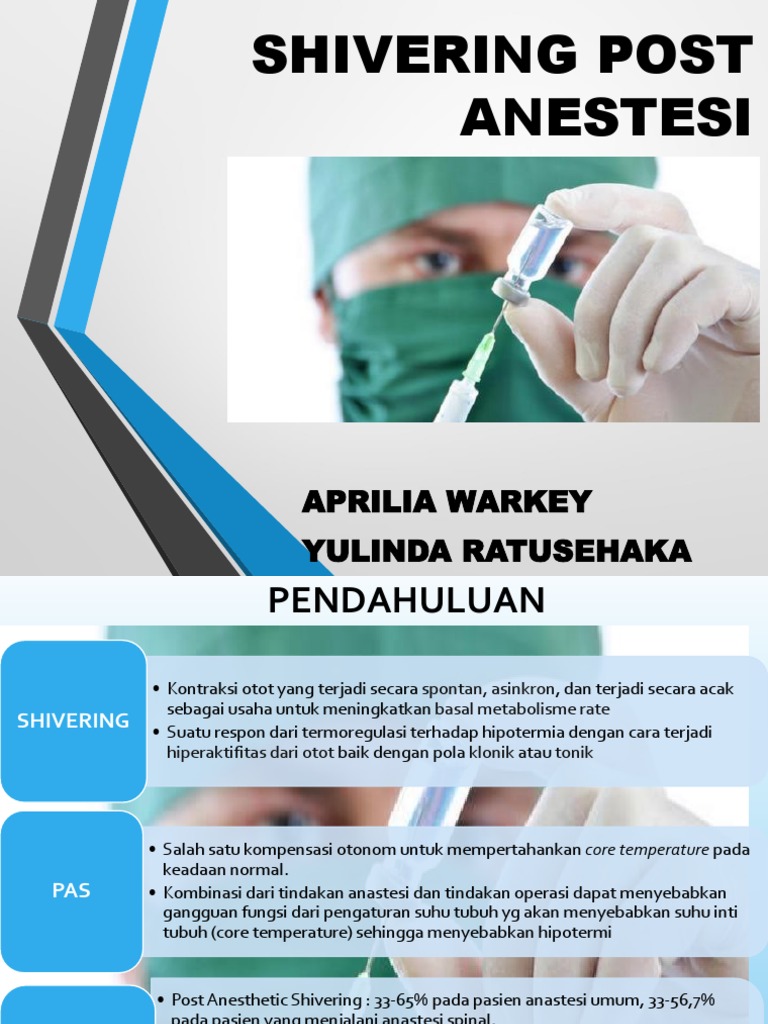 Shivering Post Anestesi | PDF