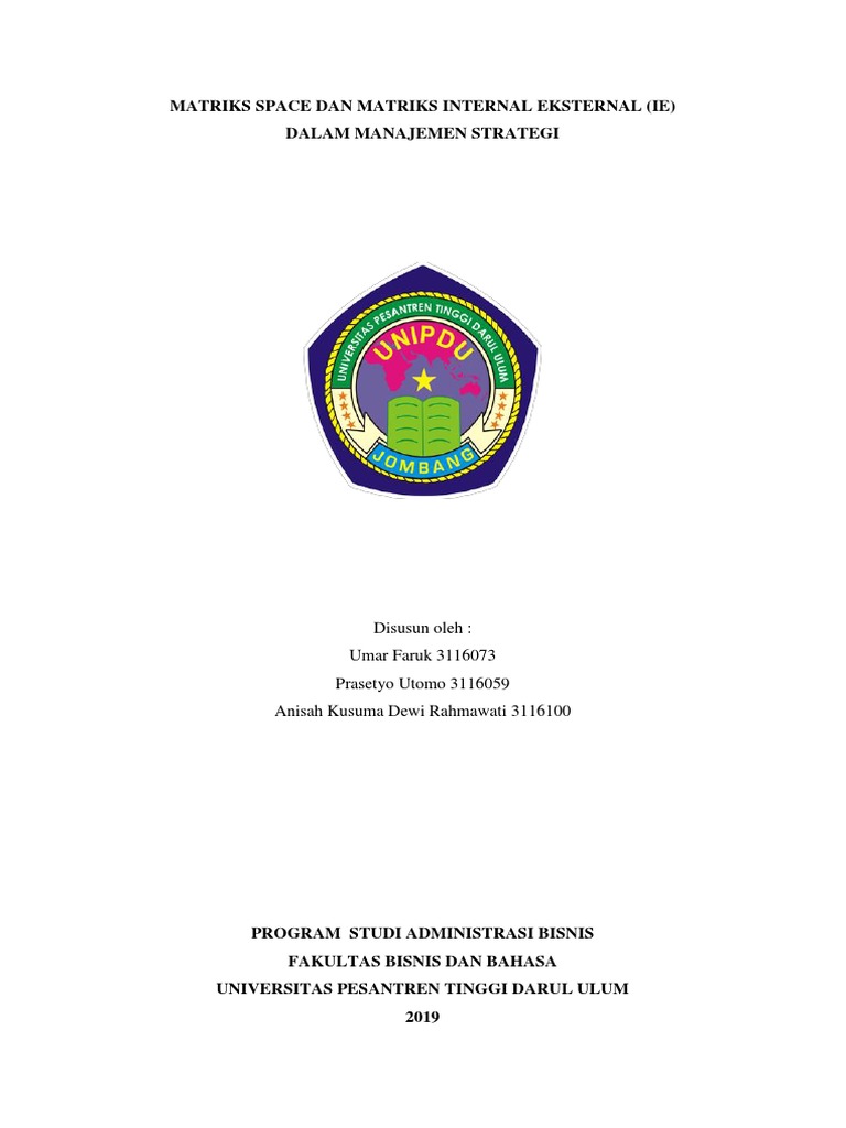 Matriks Space Dan Matriks Internal Eksternal | PDF | Bisnis