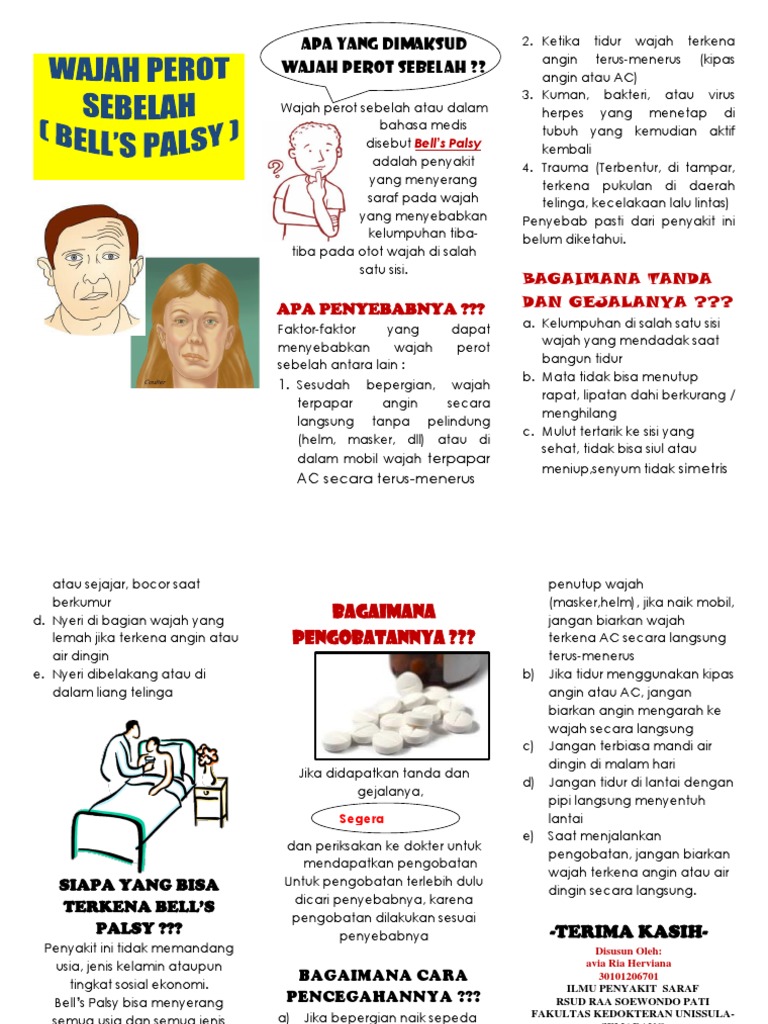 Leaflet Bell's Palsy | PDF