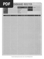 Warhammer 40k Fillable Army Roster | PDF | Military Vehicles | Military
