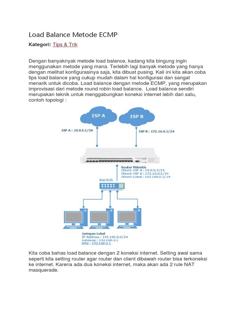 Load Balance Metode ECMP | PDF