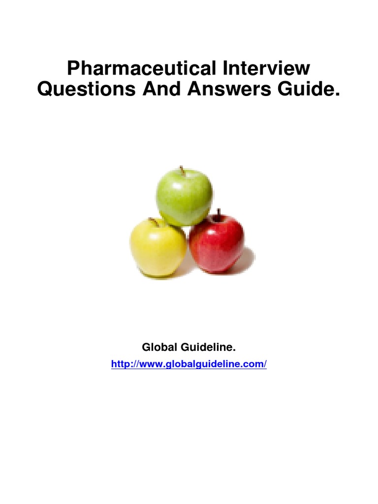 Pharmaceutical Interview Questions and Answers 145 | PDF | Résumé ...