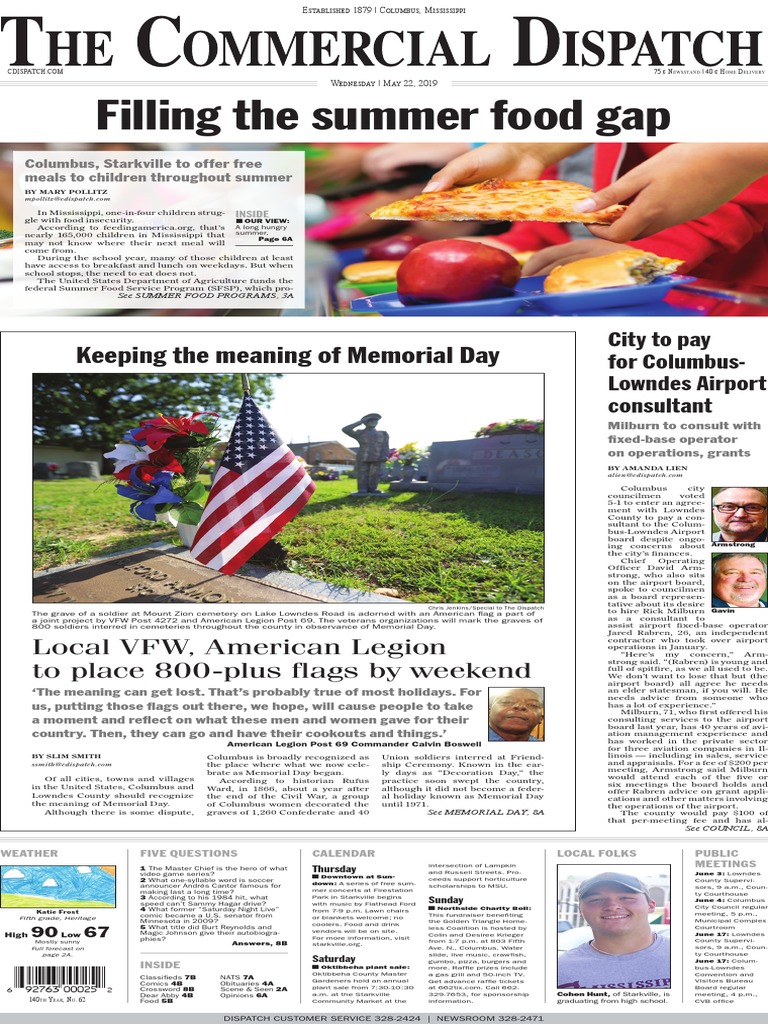 Commercial Dispatch Eeditino 5-22-19 | PDF | Memorial Day | United ...