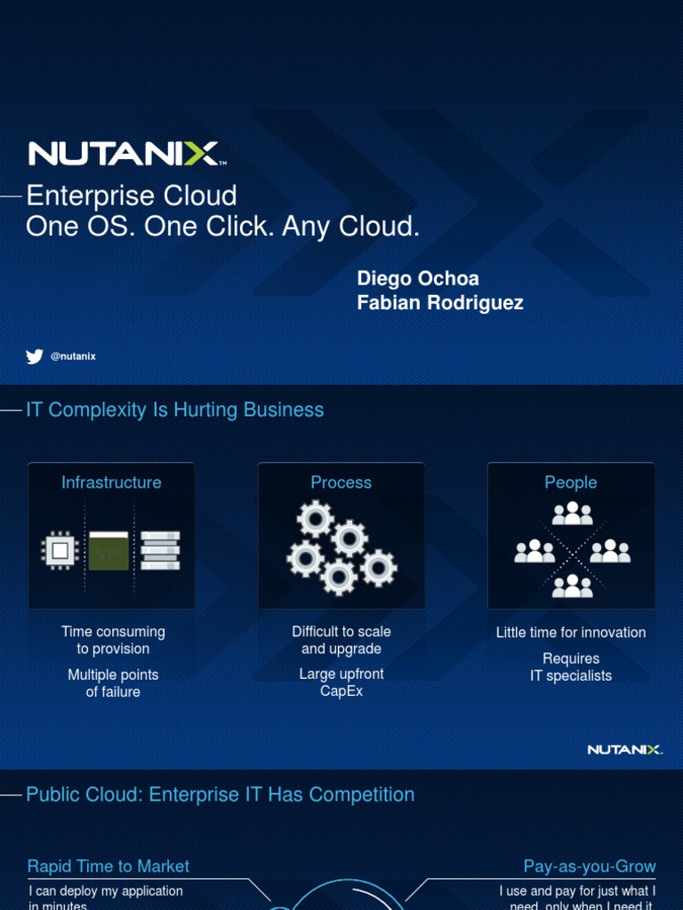 Presentacion Inicial Nutanix Enero 2019 | PDF | Virtualization | Cloud Computing