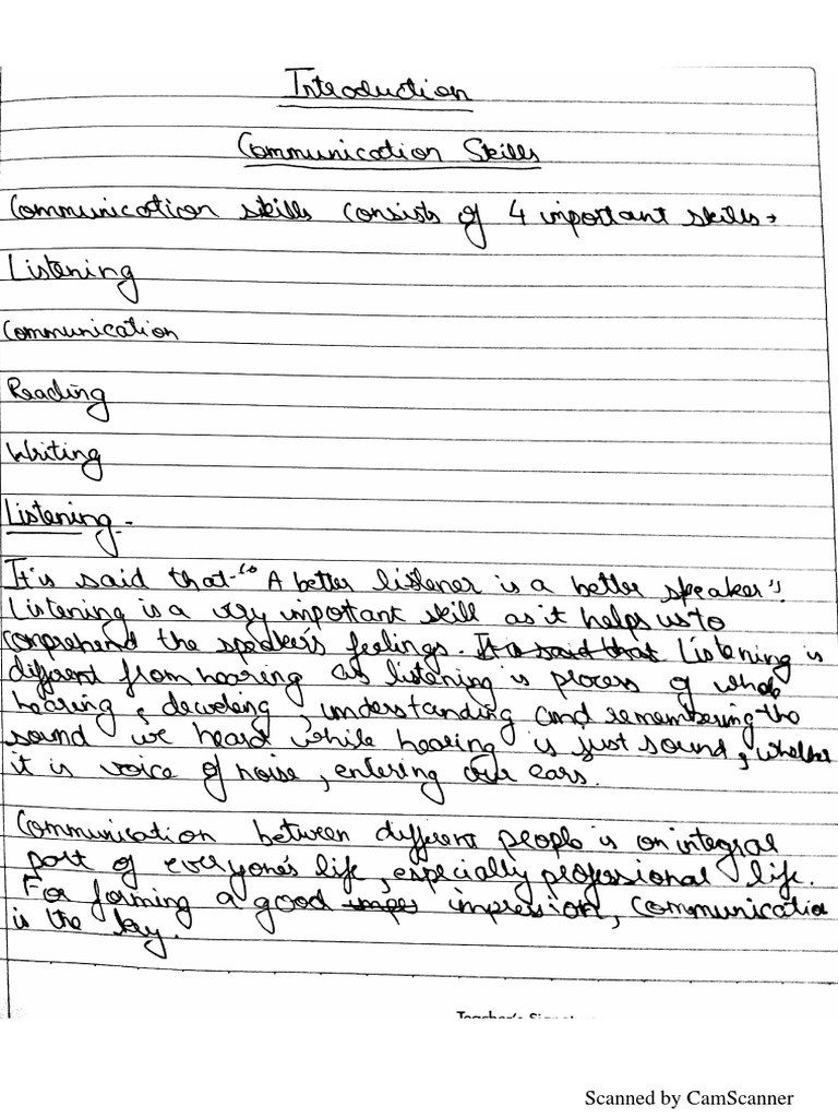 Communication Skills Practical File | PDF