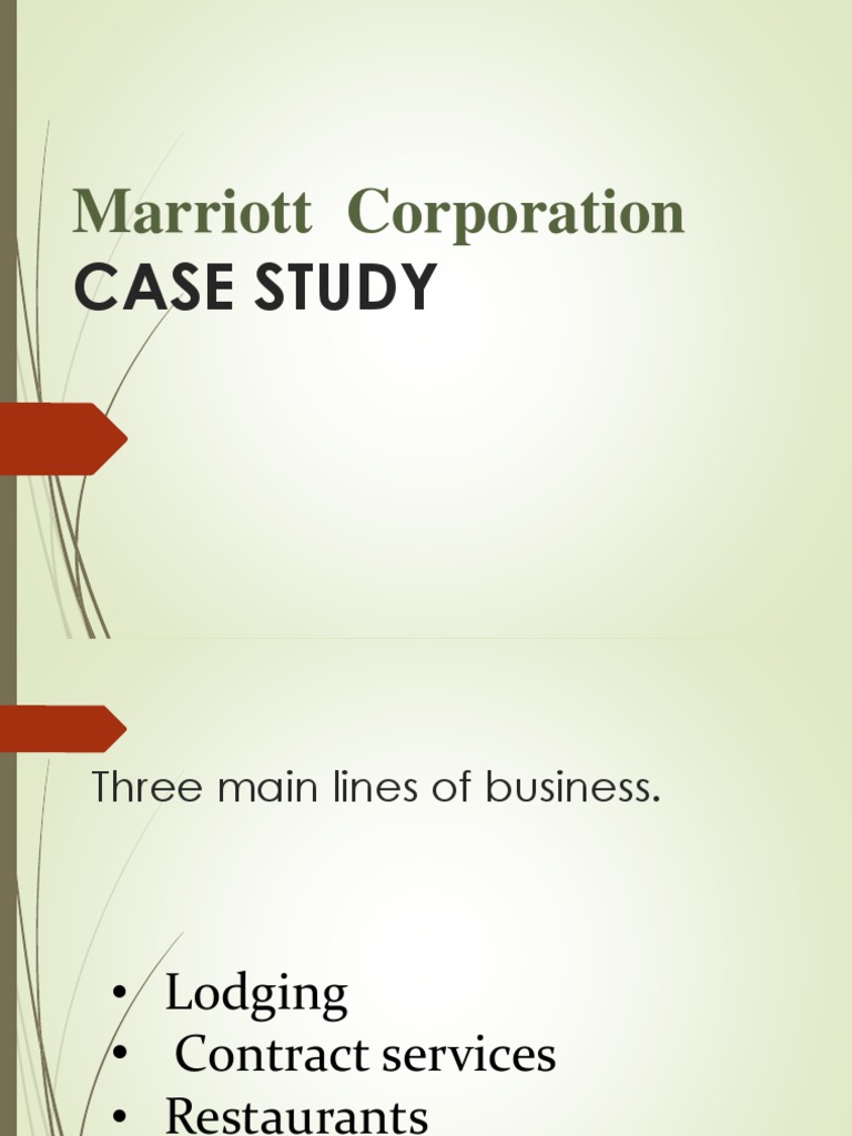 Presentation Marriott Case Study | PDF | Beta (Finance) | Capital Asset Pricing Model