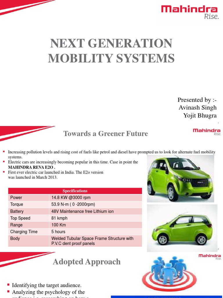 Next Genration Mobility Solutions | Download Free PDF | Electric ...