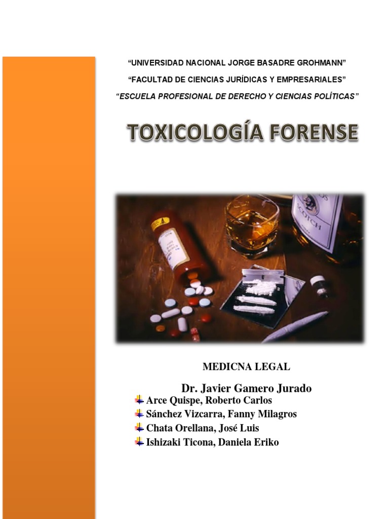 TOXICOLOGÍA-FORENSE-FINAL.docx | Toxicidad | Toxicología
