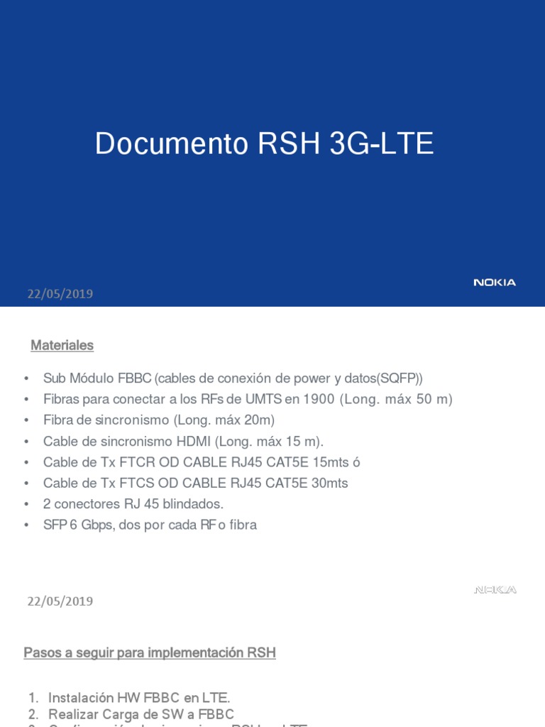 RSH | PDF | Lte (Telecomunicaciones) | Redes de computadoras