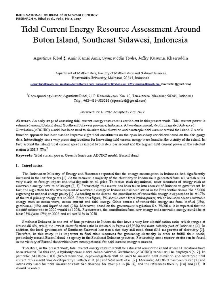 5682-23393-1-PB Edit Tidal | PDF | Tide | Computer Simulation