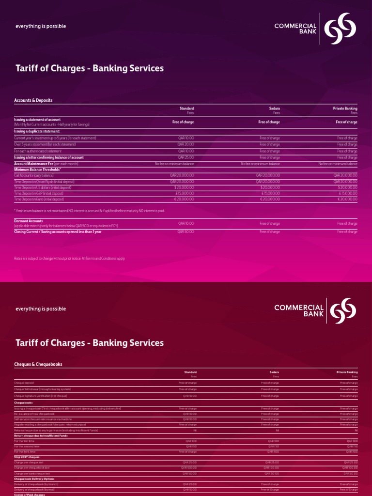 CBQ Toc 05102016 en | PDF | Loans | Cheque