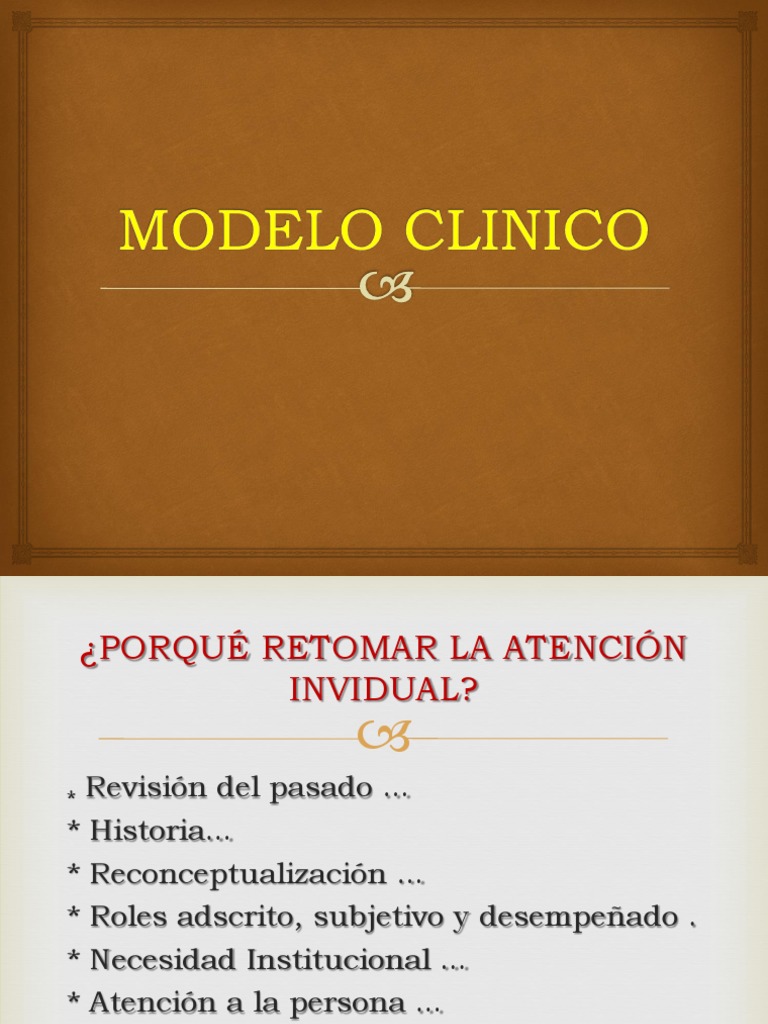 CLASE N° 2 MODELO CLINICO. | PDF | Familia | Comportamiento
