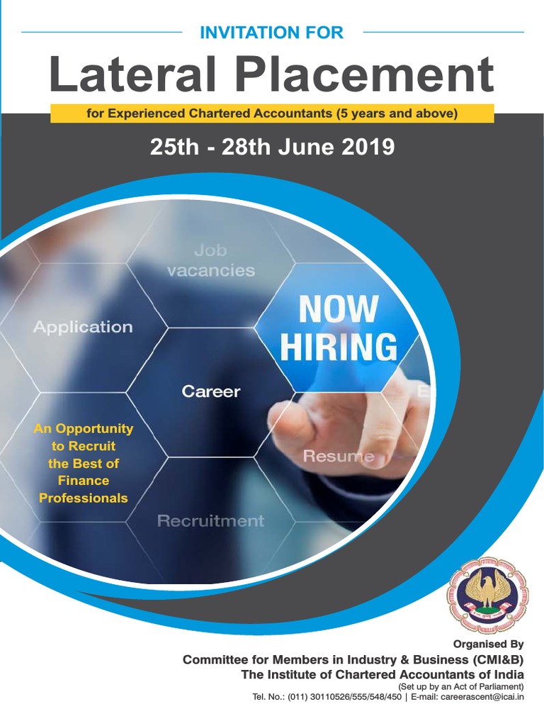 Brochure of Lateral Placements | PDF | Service Industries | Accounting