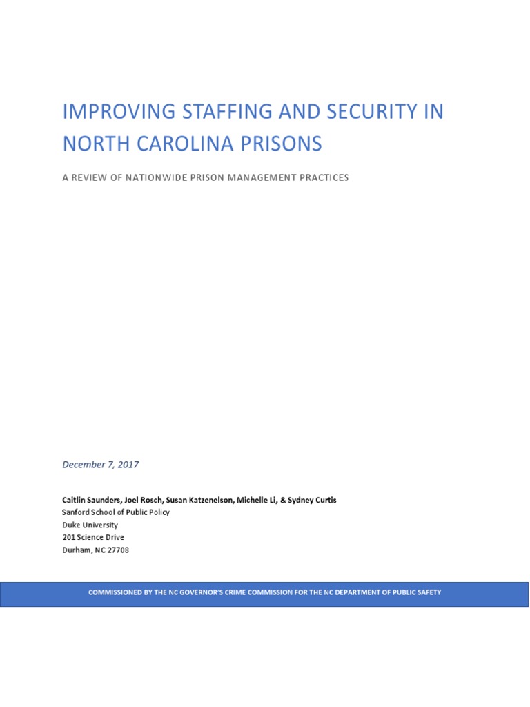Crime Commission Prison Report | PDF | Turnover (Employment) | Employment